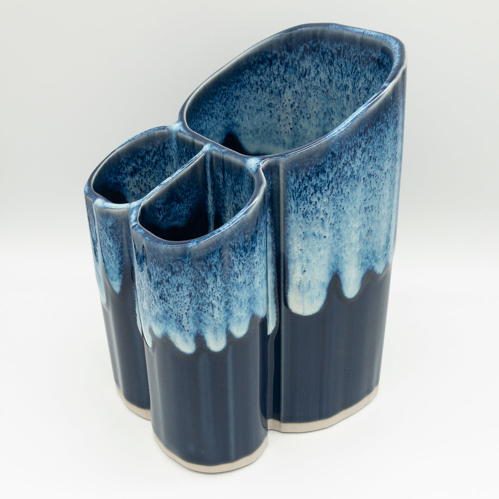 Dual Toothbrush Holder - Navy — HandCraft House