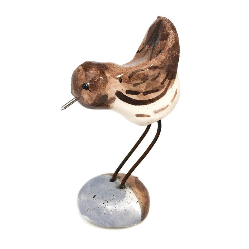 Small ceramic sandpiper — HandCraft House