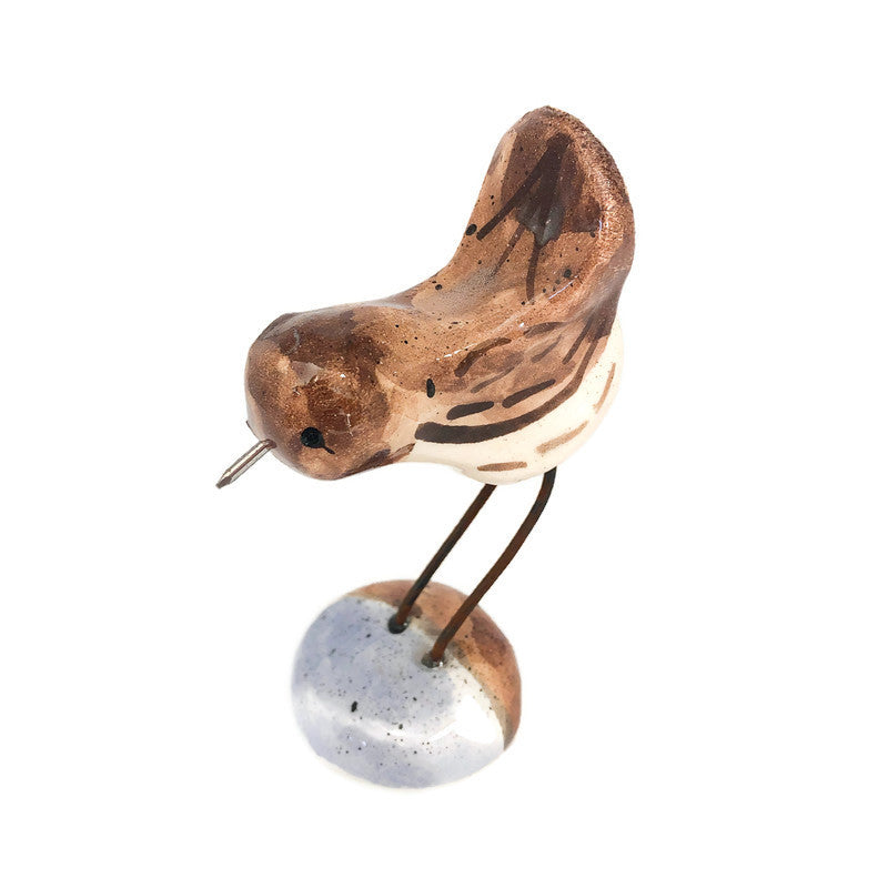 Small ceramic sandpiper — HandCraft House