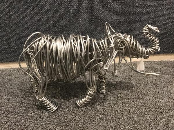 Aluminum Wire Elephant — HandCraft House