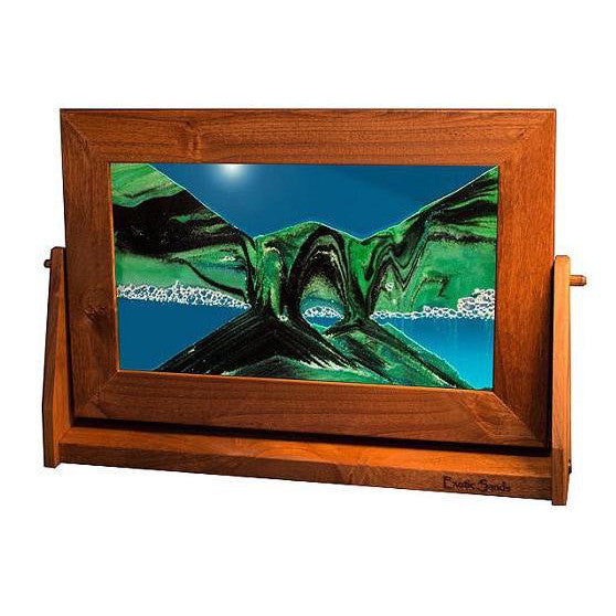 Large Turquoise Exotic Sand | Moving Sand Picture — HandCraft House